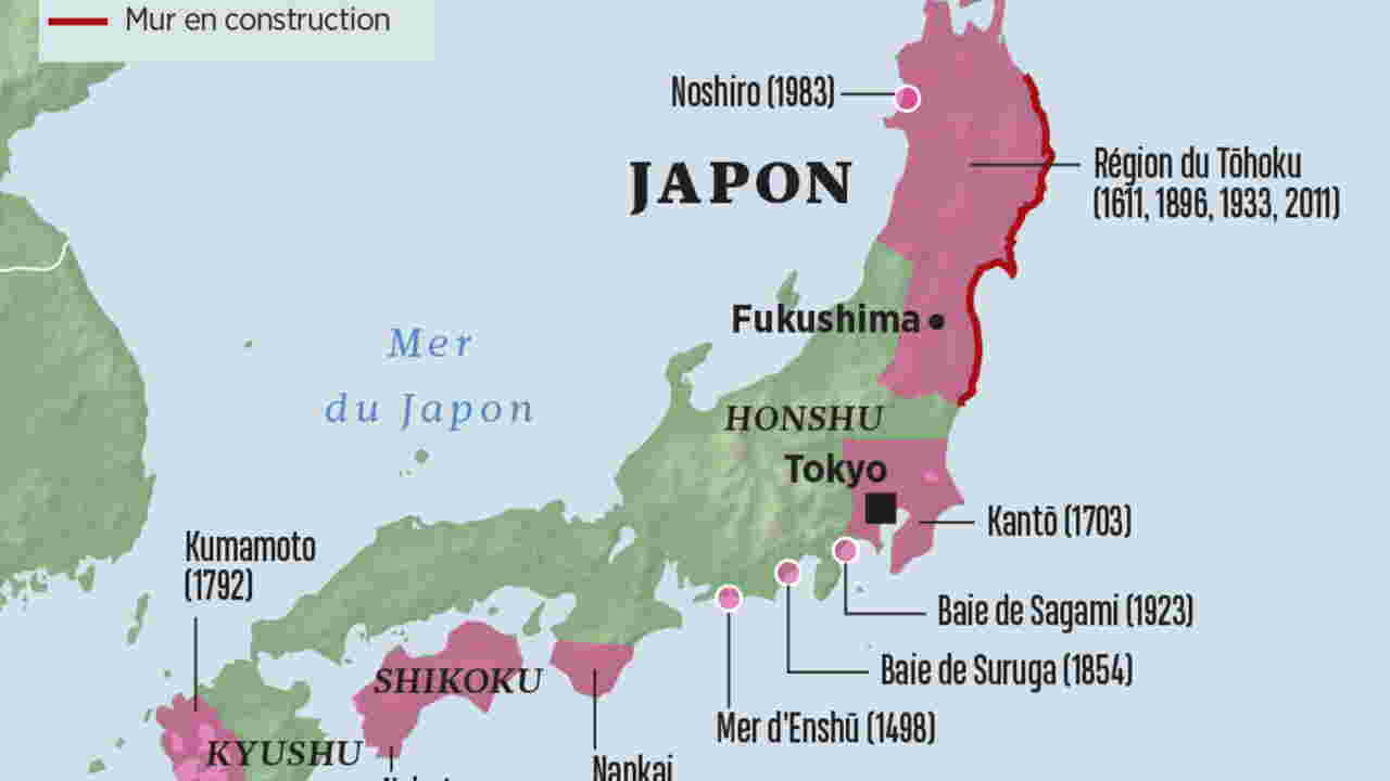 Au Japon, un mur géant anti-tsunamis - Geo.fr