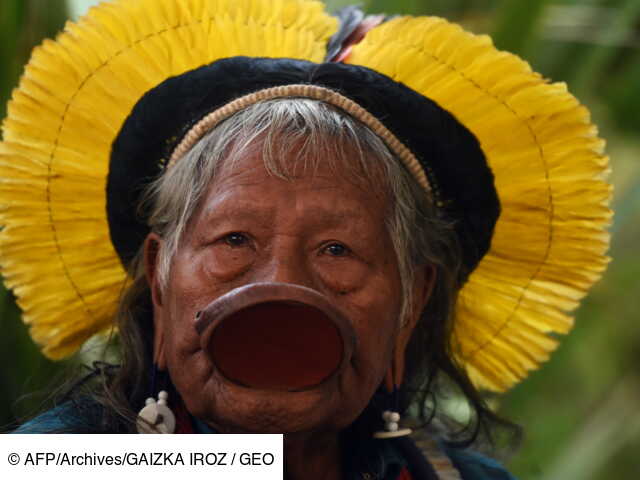Le chef indien Raoni à Bordeaux pour un festival sur l'Amazonie - Geo.fr