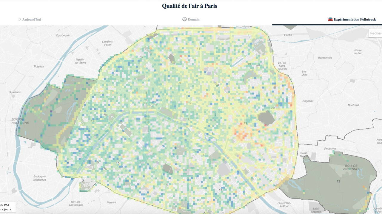 Paris lance une carte interactive qui dévoile en temps réel la ...