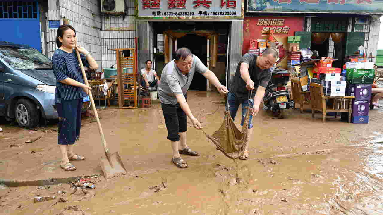 Inondations en Chine: après le chaos, Zhengzhou panse ses plaies - Geo.fr