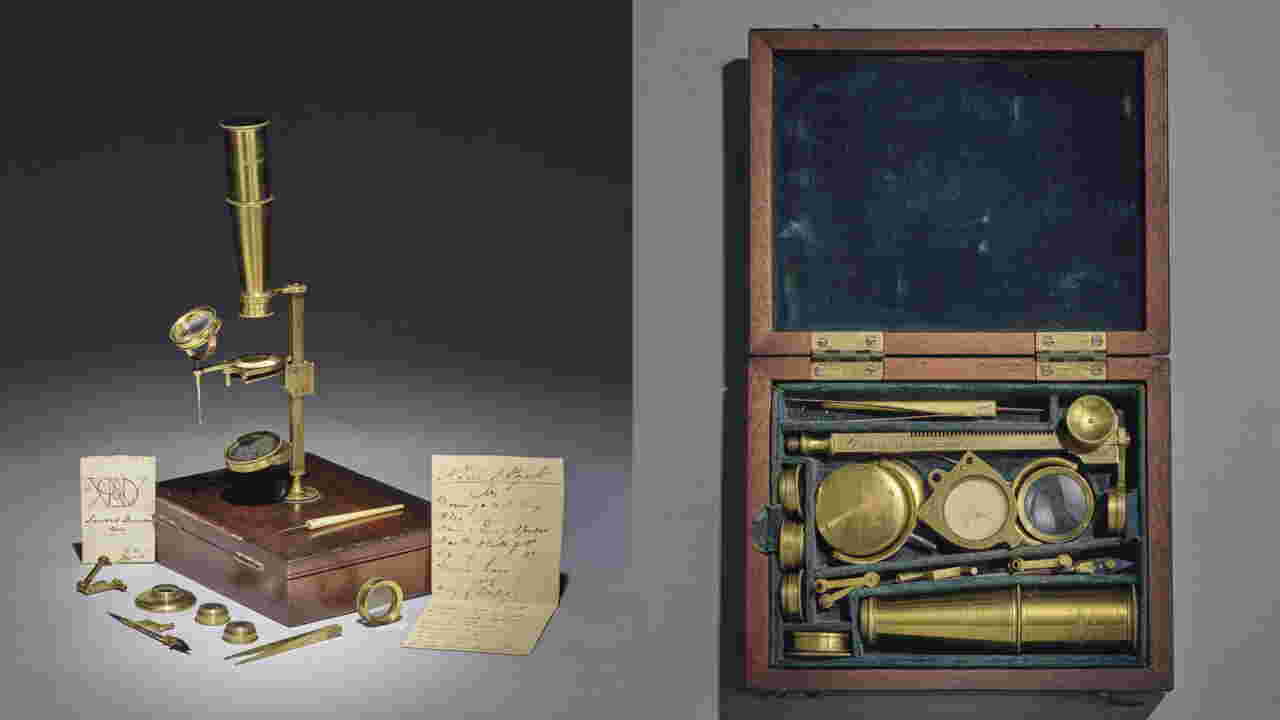 Un rare microscope de Charles Darwin vendu plus de 700 000 euros aux ...