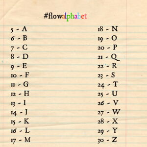 #FlowAlphabet | Flow