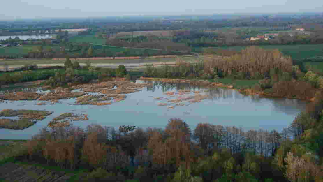Les Dombes ( ain), Coucher de soleil sur les Dombes... - Geo.fr