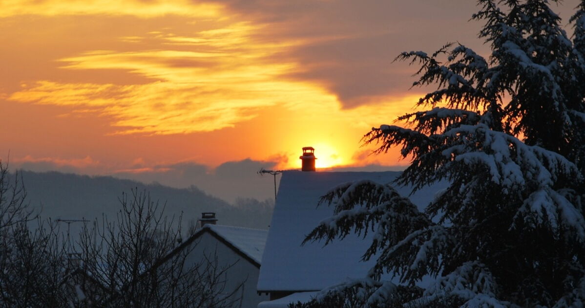 Lever de soleil sur la neige, Le soleil vient réc1 - Geo.fr