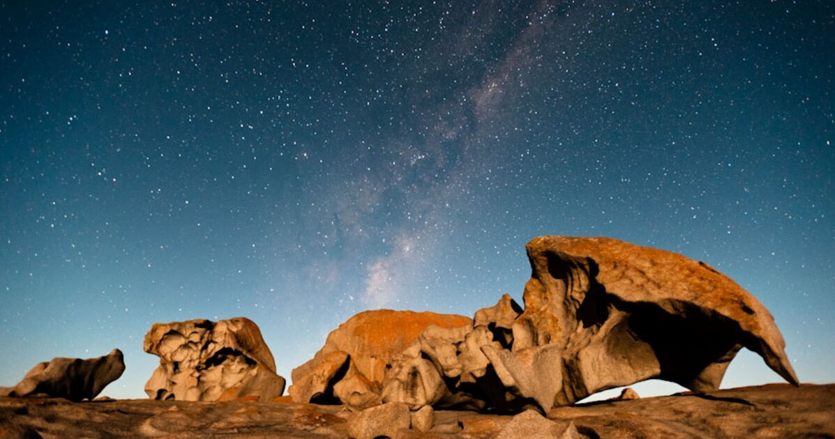 Nuit étoilée à Remarkable Rocks, Par une nuit de1 - Geo.fr