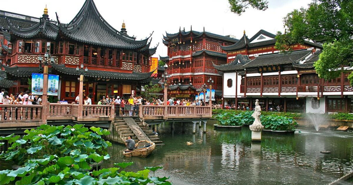 Shanghai: Maison de thé Hu Xing Ting, Le bassin d1 - Geo.fr