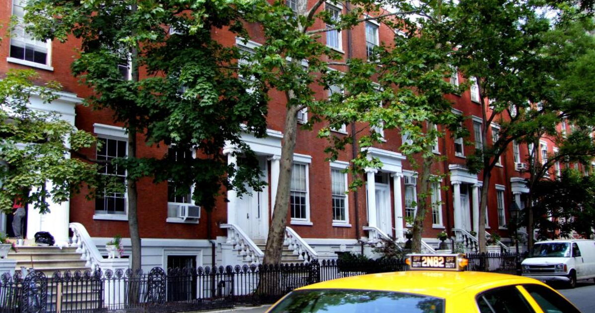 NEW YORK Washington Square maisons.JPG, - Geo.fr
