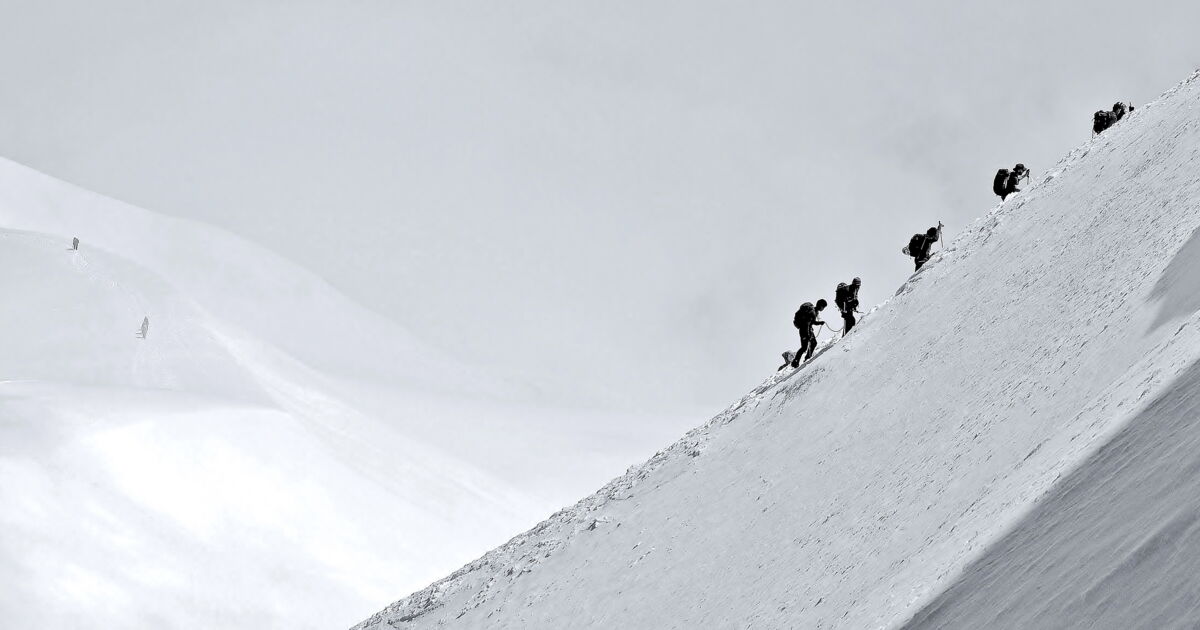 Cordée....., Ascension de l'Aiguille du Midi... - Geo.fr
