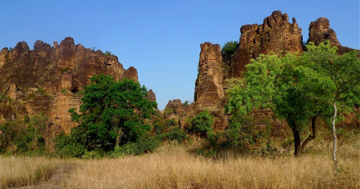 Les pics de Sindou, Les roches en grès de Sindou1 - Geo.fr