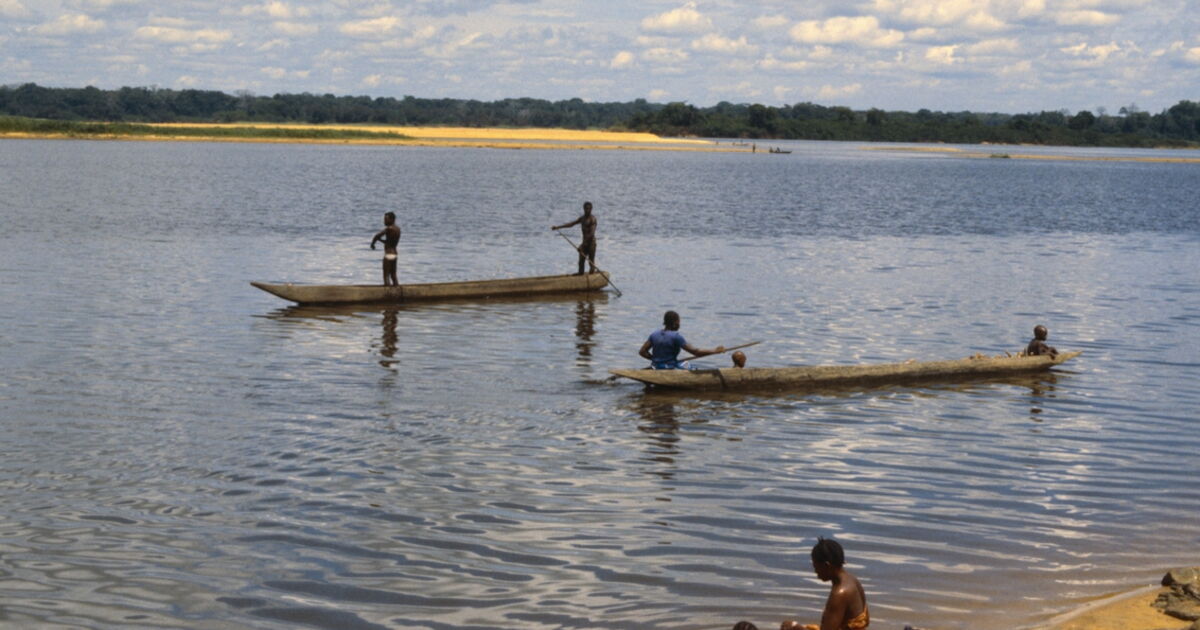 Congo 70 Impfondo Pirogues sur l'Oubangui 4, Après... - Geo.fr