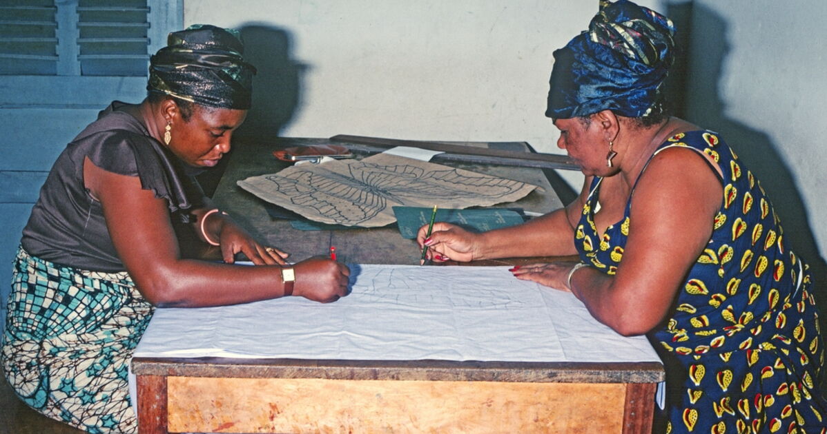 Congo 70 URFC Dessins de pagne 3, Brazzaville, c1 - Geo.fr