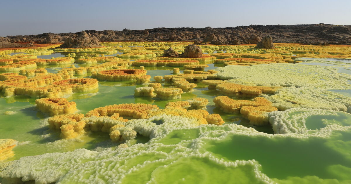 Volcan Dallol Dépression du Danakil Ethiopie﻿, - Geo.fr