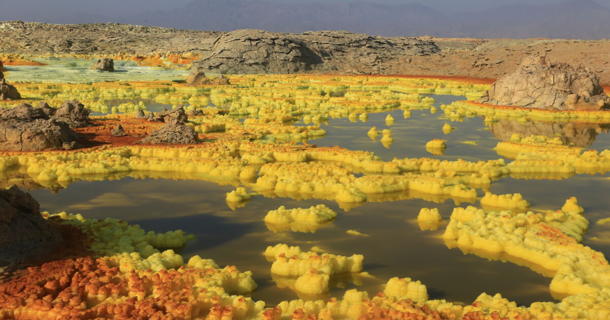 Volcan Dallol Dépression du Danakil Ethiopie﻿, - Geo.fr