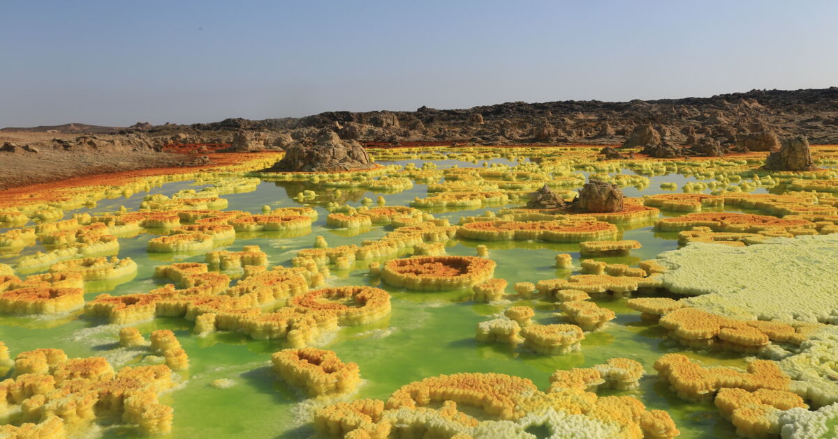 Volcan Dallol Dépression du Danakil Ethiopie﻿, - Geo.fr