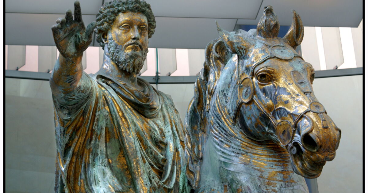 Rome - Marc-Aurèle, Statue originale de Marc-Aurèle... - Geo.fr