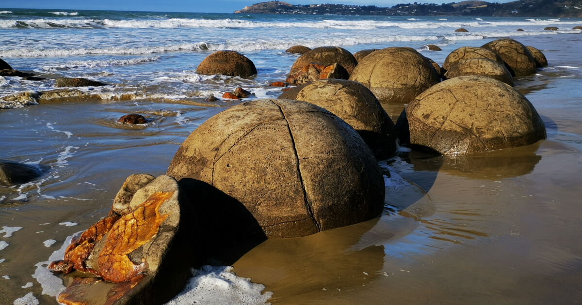 Moreaki boulders, - Geo.fr