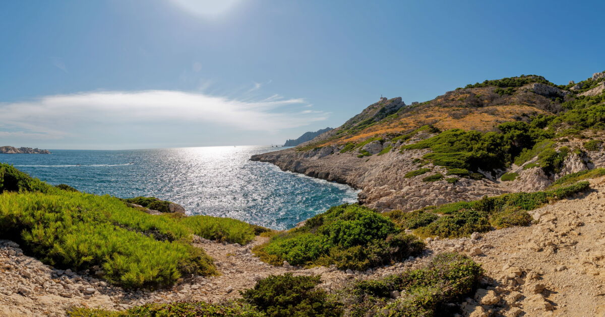 Panorama de la calanque de Marseilleveyre., Cette1 - Geo.fr