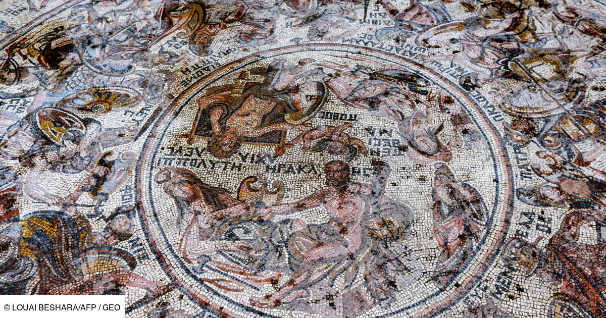 Une rare mosaïque de 1600 ans évoquant la guerre de Troie refait ...