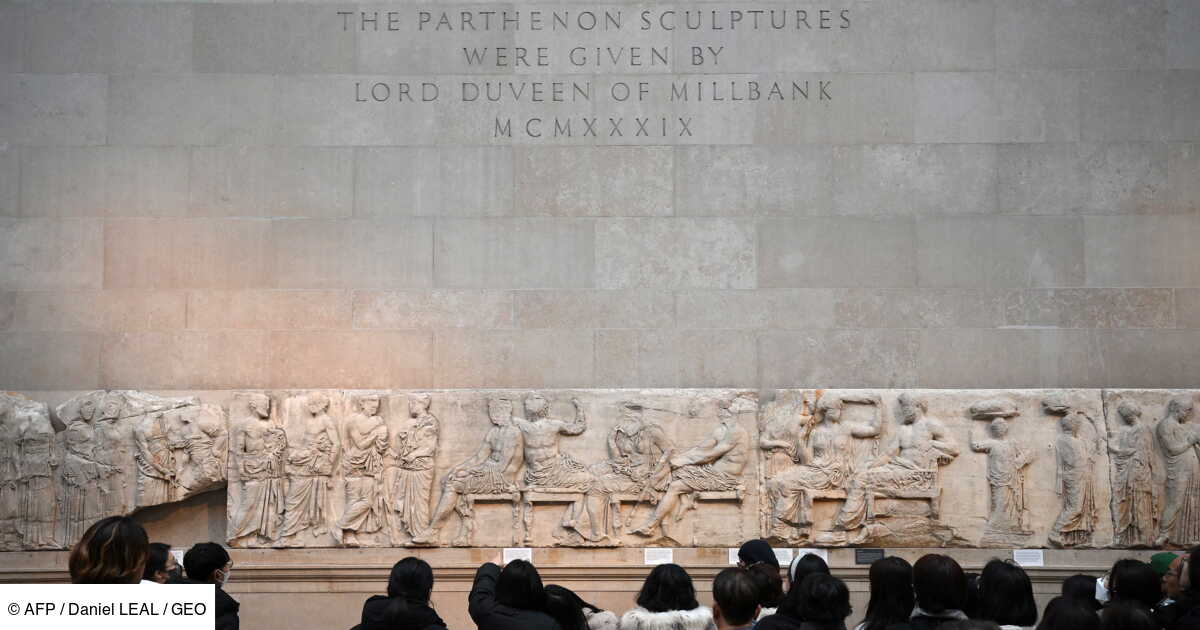 Un retour des frises du Parthénon en Grèce exclu par le gouvernement britannique - Geo.fr