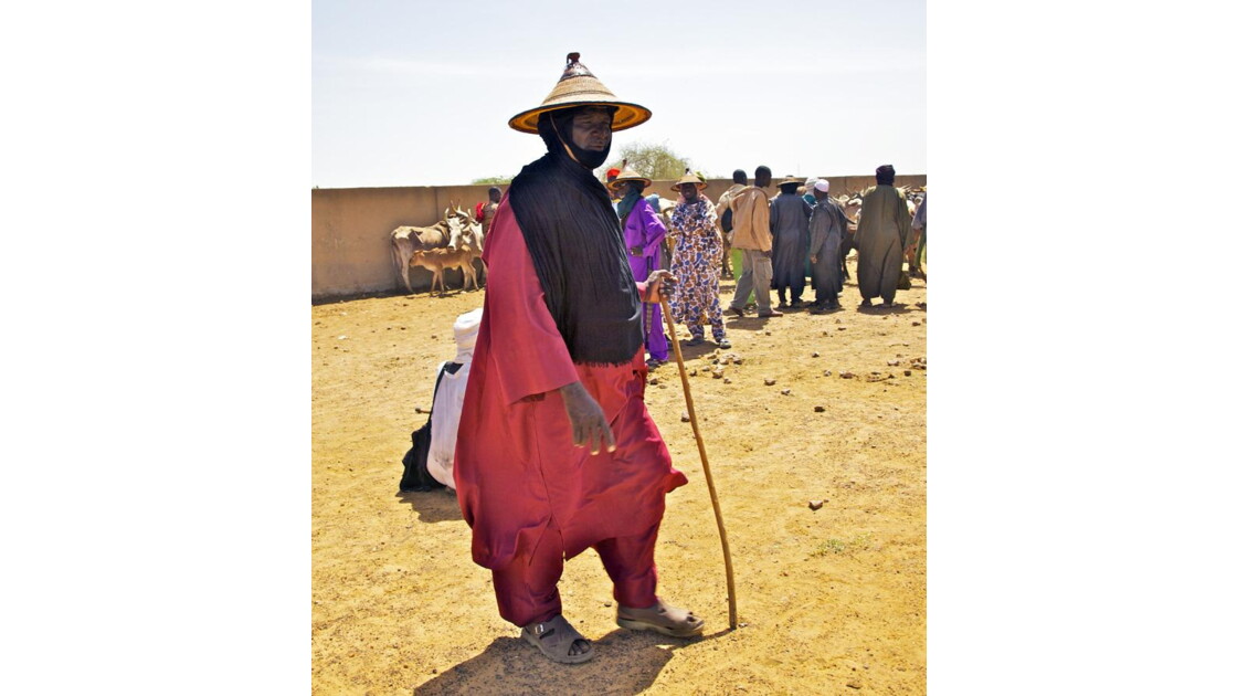 02-31 Gorom Gorom, un Peul sur le marché aux bestiaux - Geo.fr