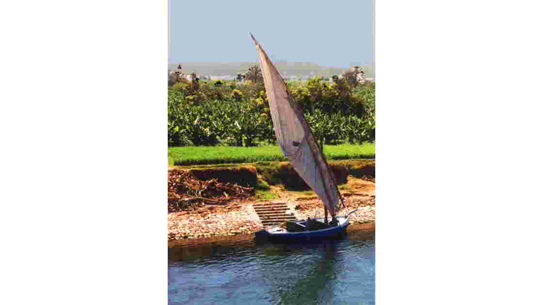 Egypte Deux felouques, - Geo.fr