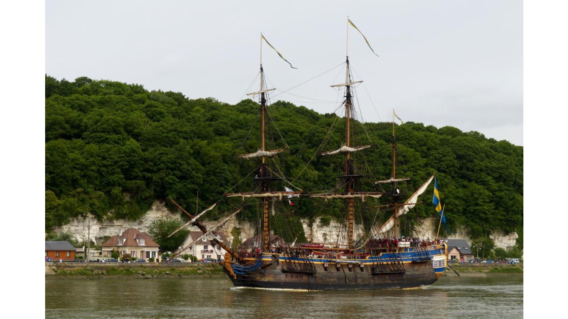 Gotheborg III, Réplique, construite entre 1995 et 2003... - Geo.fr